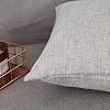 Amazon.com: MERNETTE Pack of 2, Linen Decorative Square Throw Pillow ...