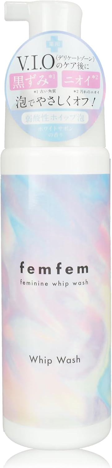 Amazon | femfem ホイップボディウォッシュ 200mL フェミニン デリケートゾーン ソープ vio 黒ずみ 石鹸 保湿 消臭 | ボディソープ 通販