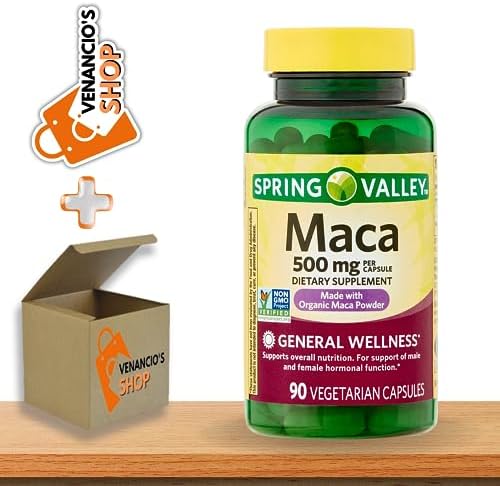 Amazon.com: VENANCIO'S SHOP Spring Valley Maca Root 500mg Capsules ...
