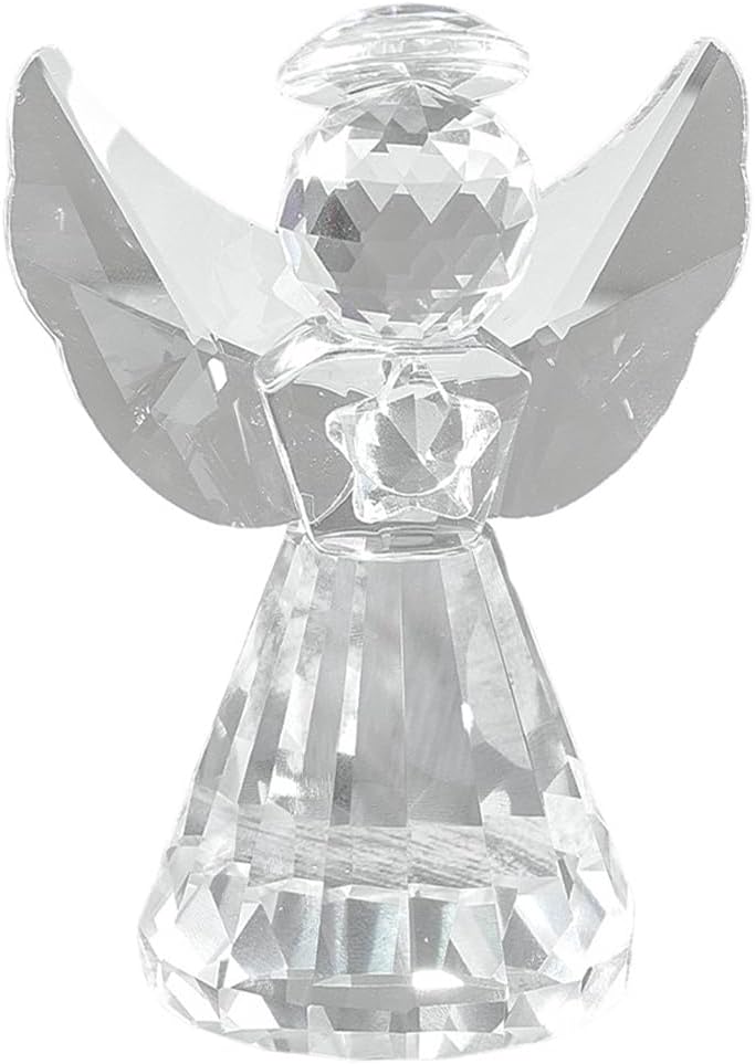 Amazon.com: BEAMARKER Crystal Guardian Angel Figurine 3 Inch Pretty ...