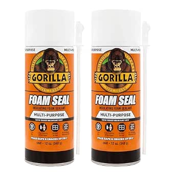 Amazon.com: Gorilla Spray Foam Sealant, Light Gray Color, 12 Ounce ...