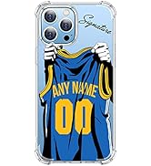 Amazon.com: VNGDA Custom Name & Number Football Case for iPhone 16 15 ...