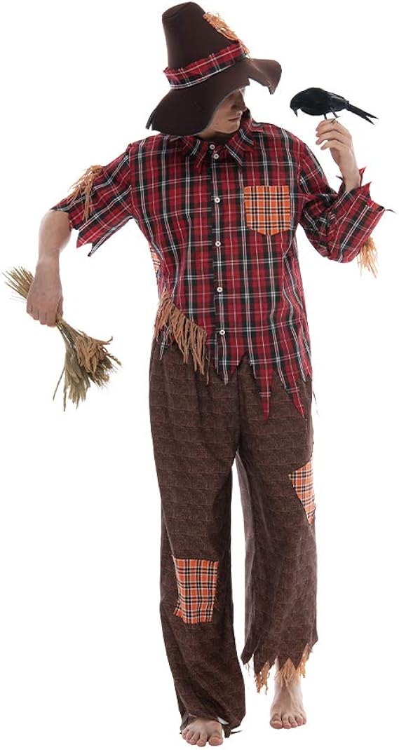 Amazon.com: EraSpooky Men's Scarecrow Halloween Costume : Clothing ...