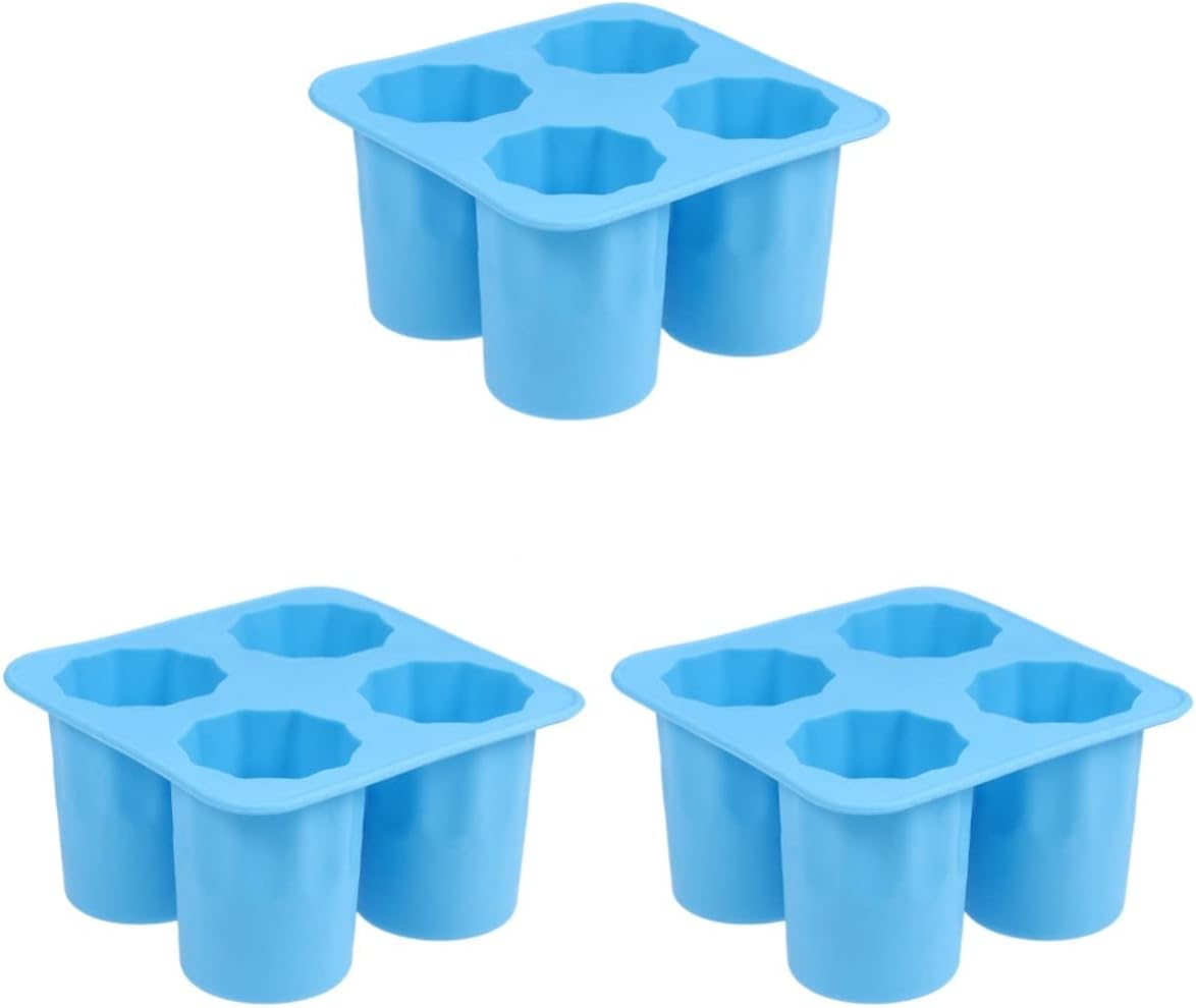 Amazon.com: UPKOCH 3pcs4 Mould Cubes Round Maker Cookie Tray Shot ...
