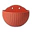 Amazon.com: Hanging Planter Pot Half Round Imitation Rattan European ...