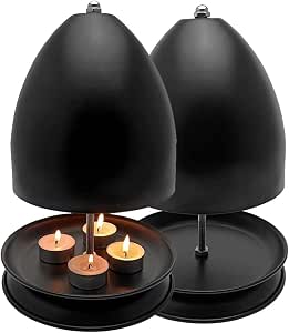 Amazon.com: ADLOF Metal Tea Light Heater for Indoor, Double-Walled Tea ...
