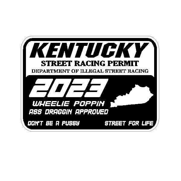 Funny Drag Racing Stickers