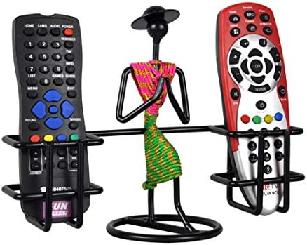 ORCHID ENGINEERS Stylish Iron Remote Stand For Home (Black Glossy ...