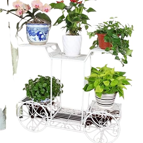 MHS Décor Metal Planter Stand for Living Room, Plant Stand for Balcony ...
