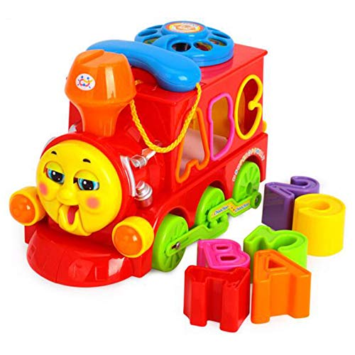 Toyvilla Musical Smart Train Toy - Electric Bump and Go Train with ...