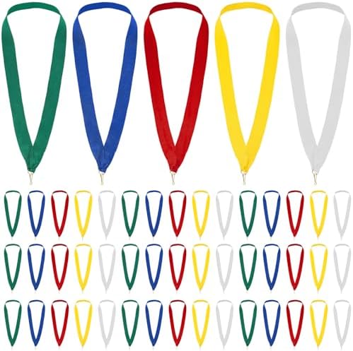 Amazon.com : Vincreem 60 Pcs Medal Ribbon Award Neck Ribbons ...