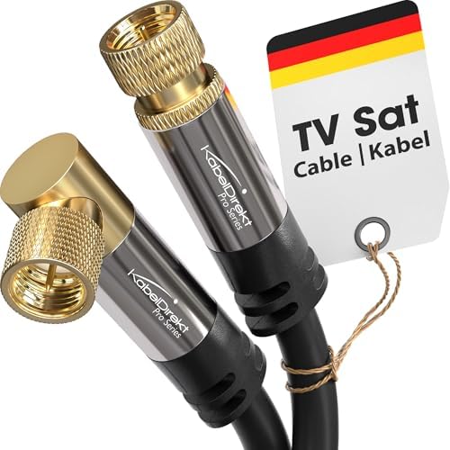 CableDirect – SAT cable, coaxial, satellite cable, 90°/straight ...