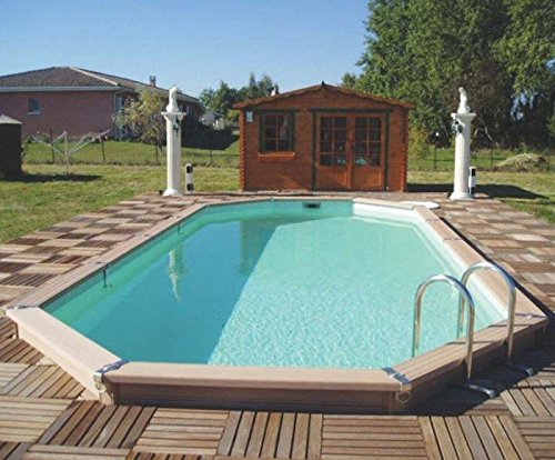 Zodiac Azteck Maxiwood Oval Wooden Pool - 4m x 8.9m | Garden Outdoor Store
