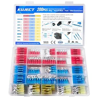 Kuject Heat Shrink Wire Connectors, Multipurpose Waterproof Electrical ...