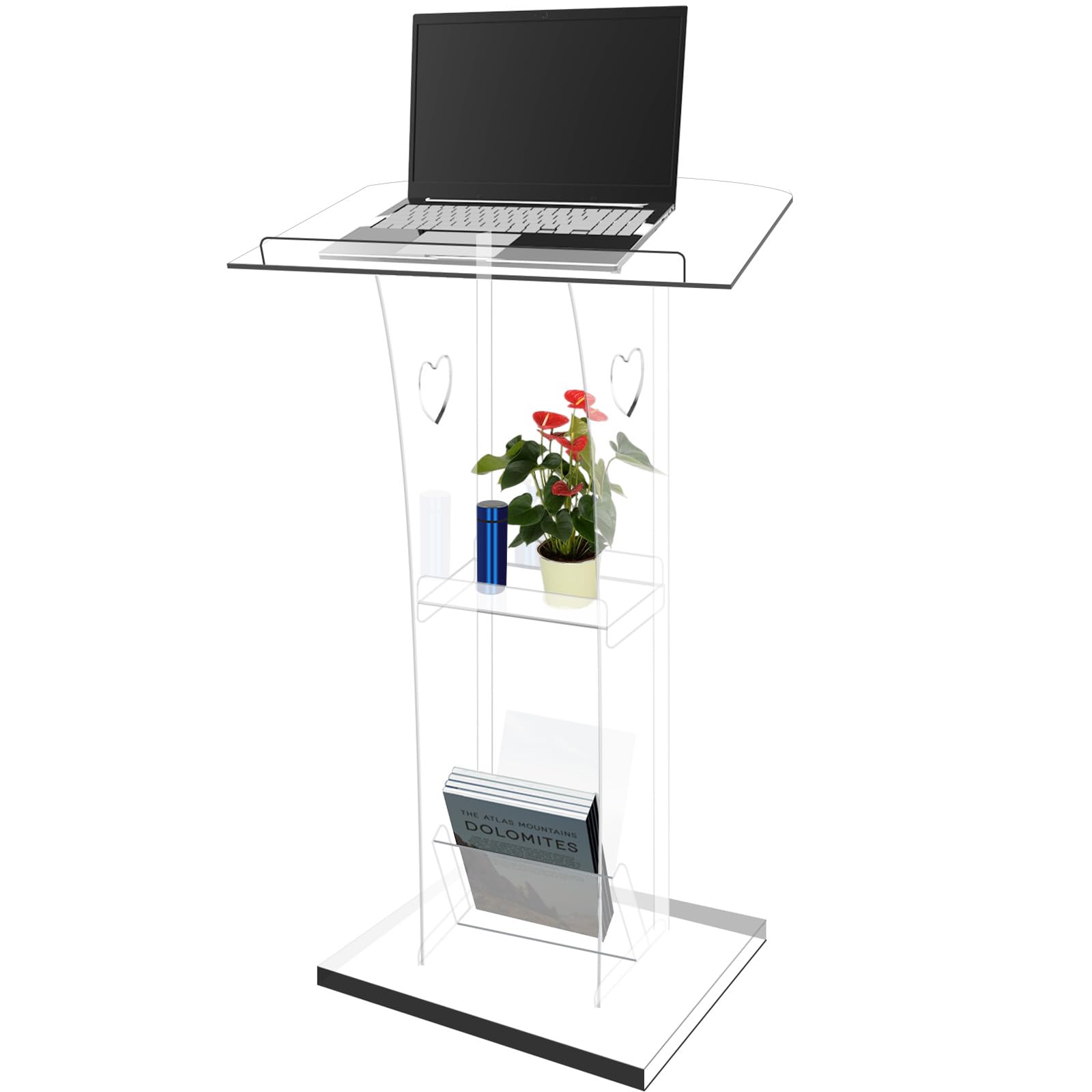 Amazon.com : JumboTIGER Acrylic Podium Stand,Clear Acrylic Pulpits for ...