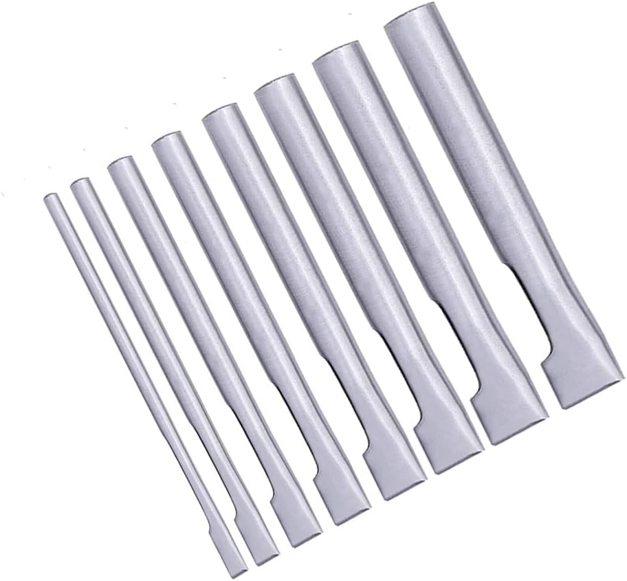 9Pcs Hollow Hole Punch Set, Leather Oval Shape Hole Punch Cutter Belt ...