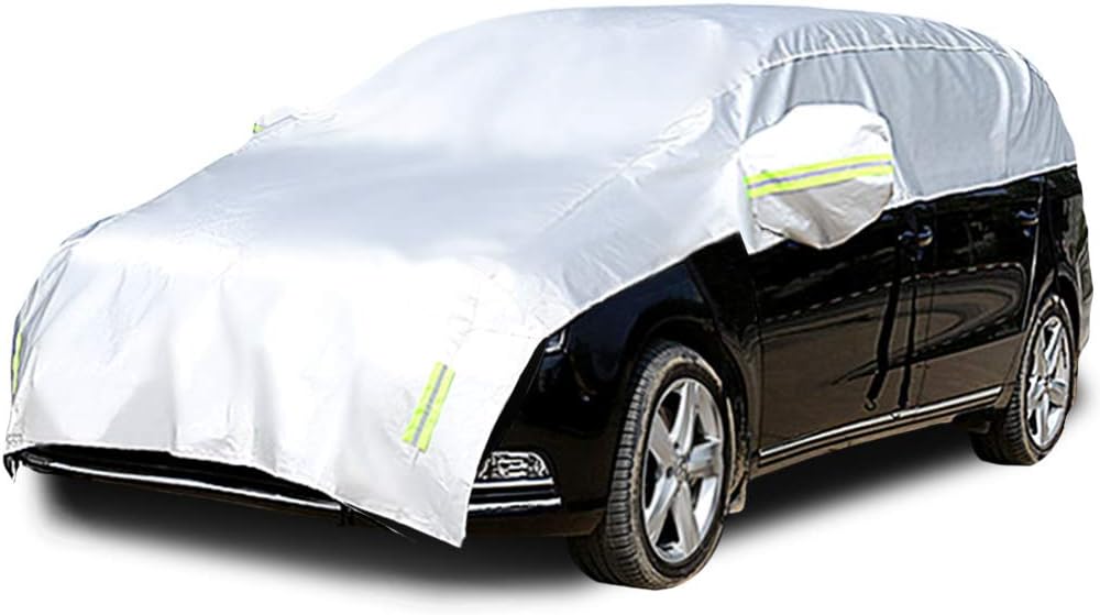 Amazon.com: Car Cover Protector Waterproof Car Half Body Sun Shade ...