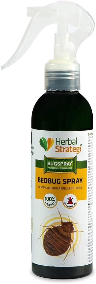 Herbal Strategi Bed Bug Repellent Spray - Natural, Vegan & Eco-Friendly ...