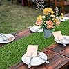 Amazon.com: GLOBREEN Artificial Grass Table Runners 48 Inches - Faux ...
