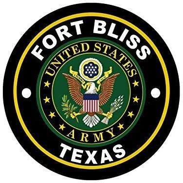 Amazon.com: Magnet 4x4 inch Round Fort Bliss Army Base Sticker (Logo ...