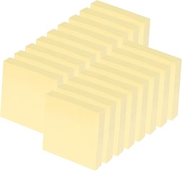 Amazon.com : 2400 pcs Yellow Sticky Note, 3 x 3 Yellow Note Pads ...