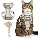 Amazon.com : ALUZAEMO Cat Harness and Leash Escape Proof - Plaid ...
