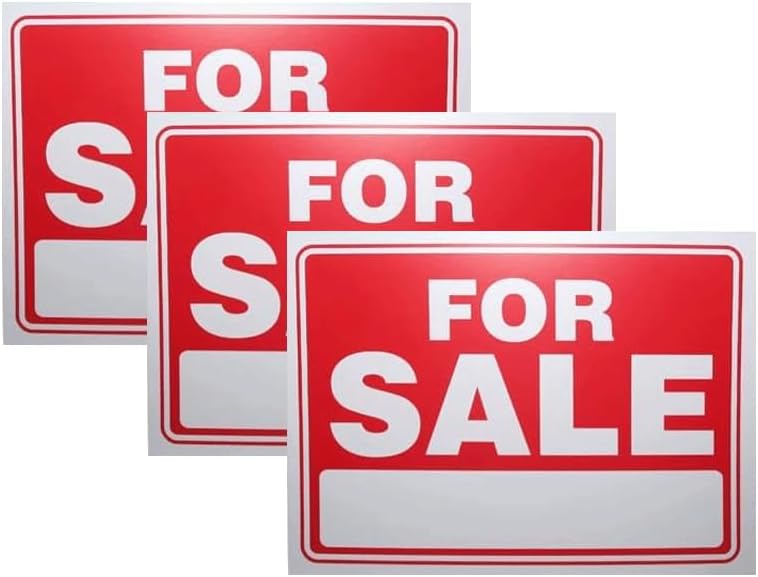 Amazon.com : For Sale Sign 9 x 12 Inch – 3 PC : Office Products