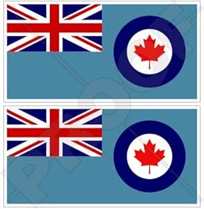 CANADA Canadian Air Force RCAF Flag 4,3" (110mm) Vinyl Bumper Stickers ...