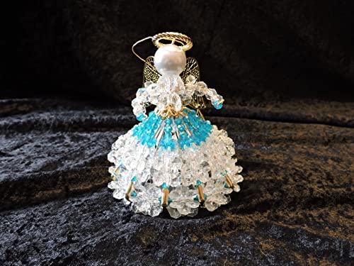 Amazon.com: Large Beaded Angel Kit NEW (Turquoise & Crystal) : Home ...