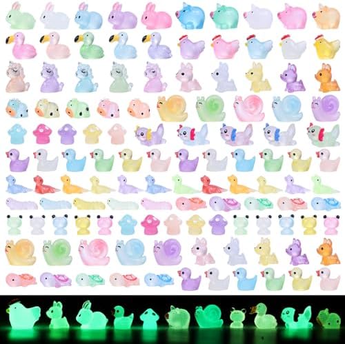 Amazon.com: RoundFunny 100 Pcs Mini Resin Axolotl Miniature Figurine ...