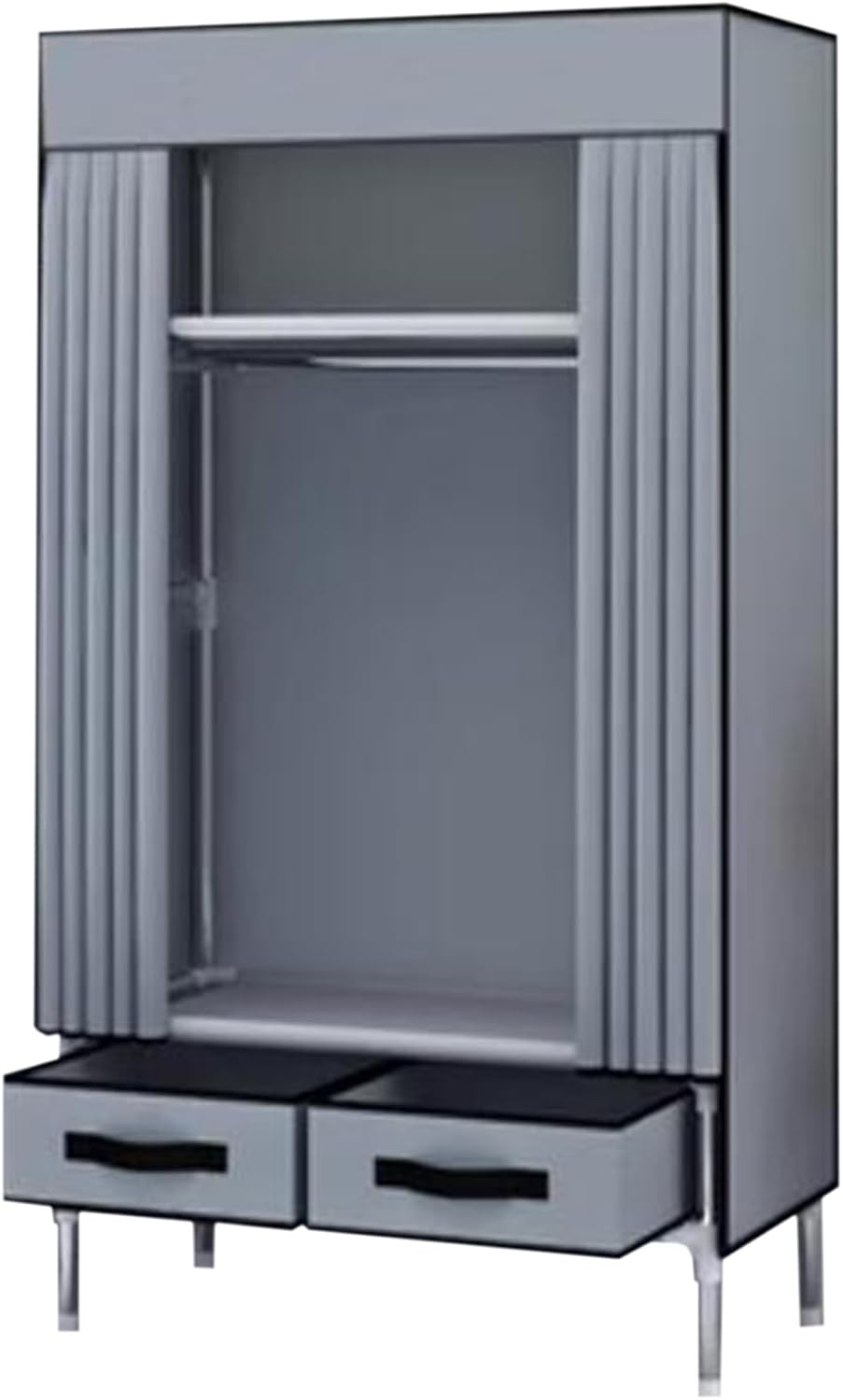 Amazon.com - SOBOUR Cloth Wardrobe Closet Steel Tube Frame Wardrobe ...