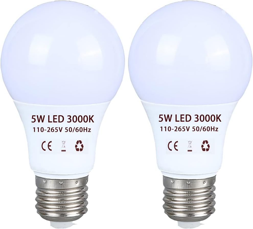 OUKAJO E27 Screw Led Bulb,Light Bulbs 5W,40W Incandescent Bulb ...