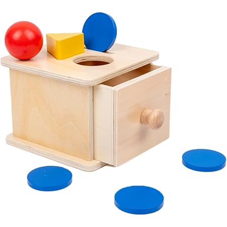 Amazon.com: Elite Montessori Object Permanence Wooden Box With Drawer ...