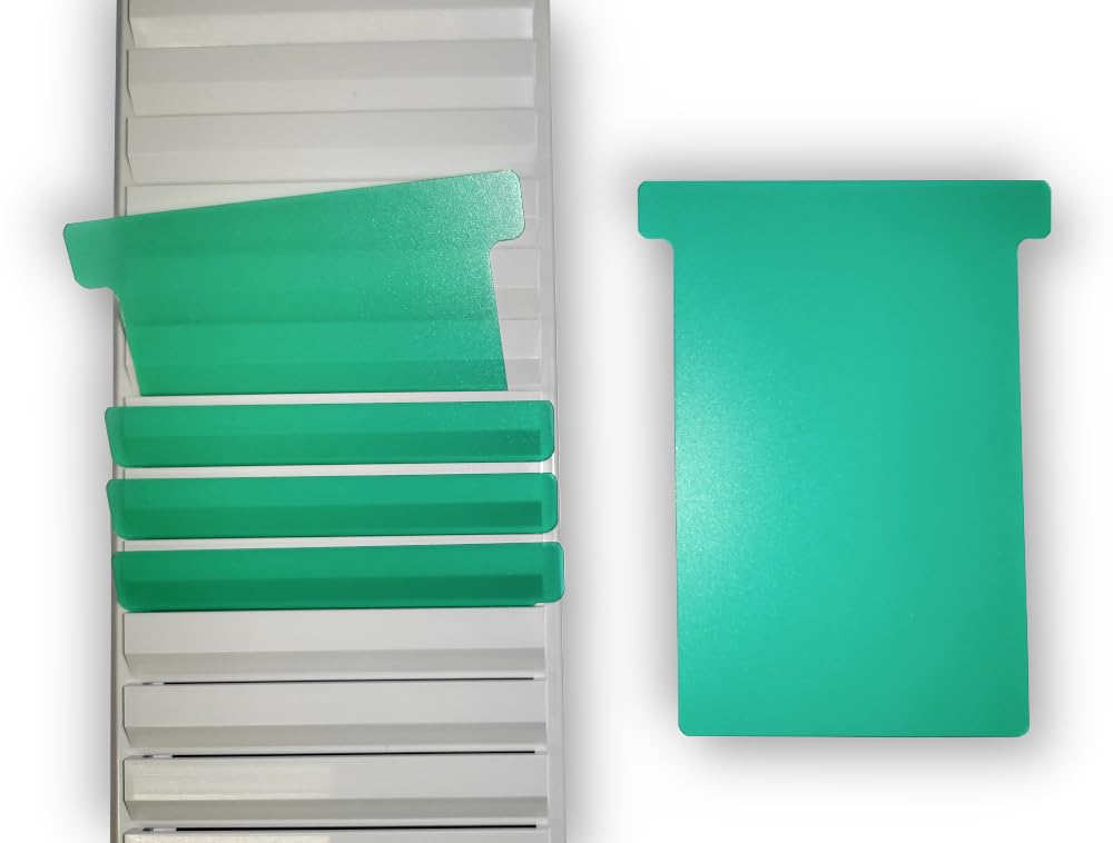 Plastic T-Cards – Re-usable 500 Micron Thickness Plastic T-Cards (Pack ...