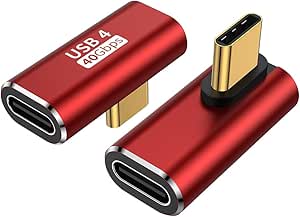 Amazon.com: AuviPal 90 Degree USB C Adapter (2 Pack), L Shape Left and Right USB Type C ...