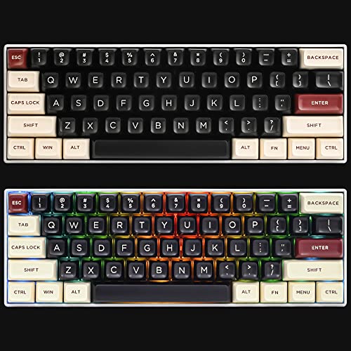 SOLIDEE Keycaps 60 Percent 150 Keys Double Shot PBT Custom Gaming ...