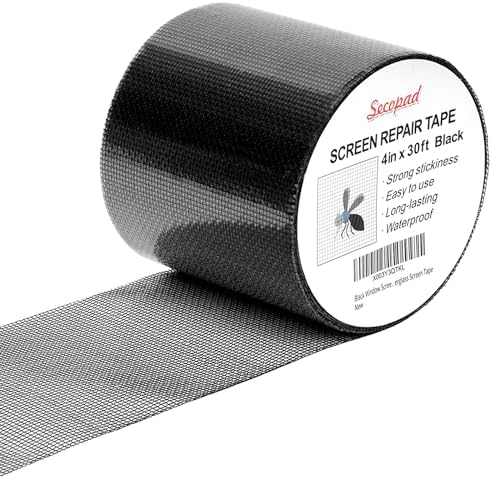 Secopad 14 Sheets Window Screen Patches Repair Kit, Grey/Black 3 Sizes ...