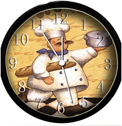 Amazon.com: Glow In the Dark Wall Clock - Fat Chef #20: Home & Kitchen