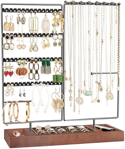 ProCase Jewellery Organiser Stand Earring Holder, 144 Holes Stud ...