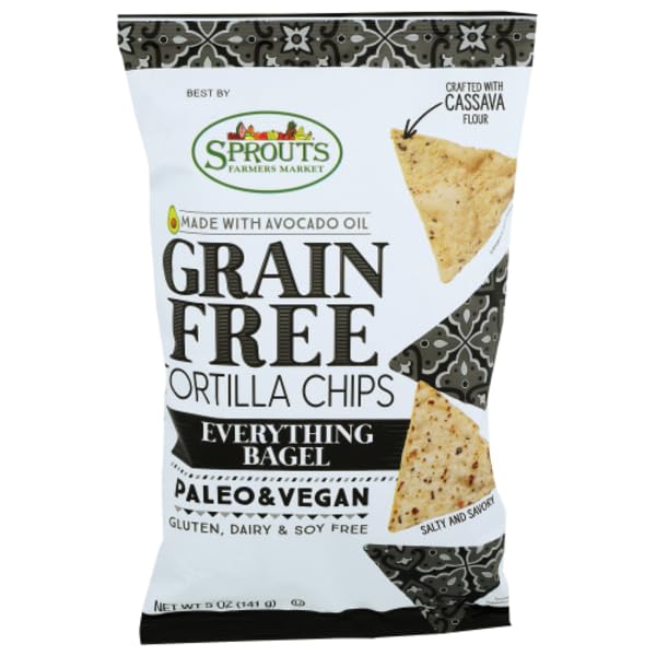 Amazon.com: Sprouts Grain Free Everything Bagel Tortilla Chips - 5 oz ...