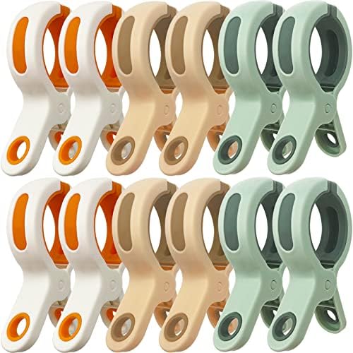 Amazon.com: JABINCO Beach Towel Clips Chair Clips Towel Holder,Plastic ...