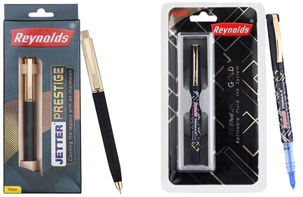 Reynolds JETTER PREST & Reynolds TRIMAX GOLD 1 CT BLT - BLUE Gel Pen ...