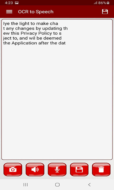 OCR to Speech - Text to Speech, Text Scanner - App on Amazon Appstore