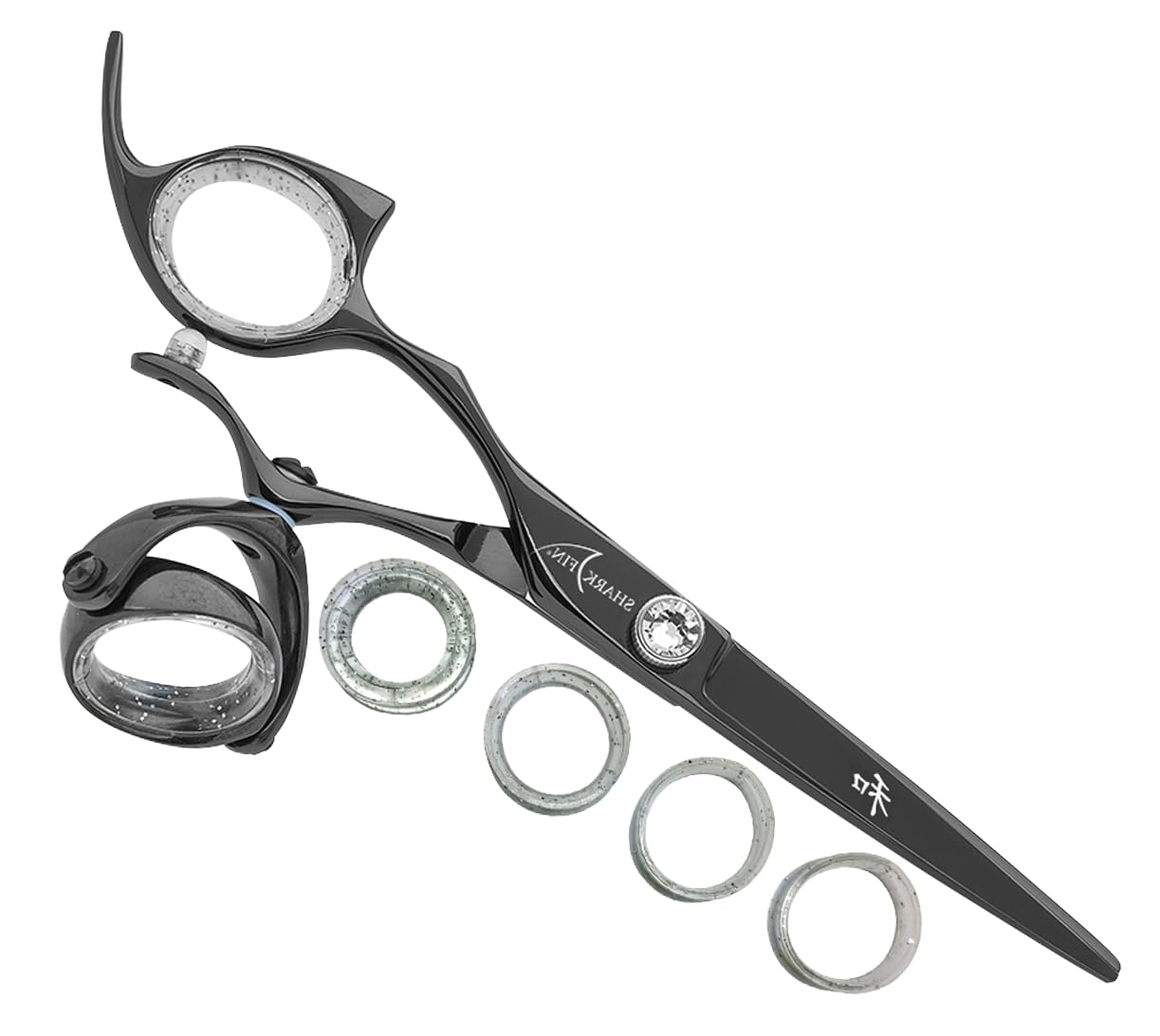 Amazon.com: Sharkfin Shears Professional Left Handed Super Swivel Black ...