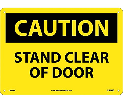 Caution Stand Clear Of Door Sign: Amazon.com: Industrial & Scientific