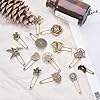 NBEADS 12 Pz Retro Spilla A Forma di Spilla In Lega Vintage A Forma ...