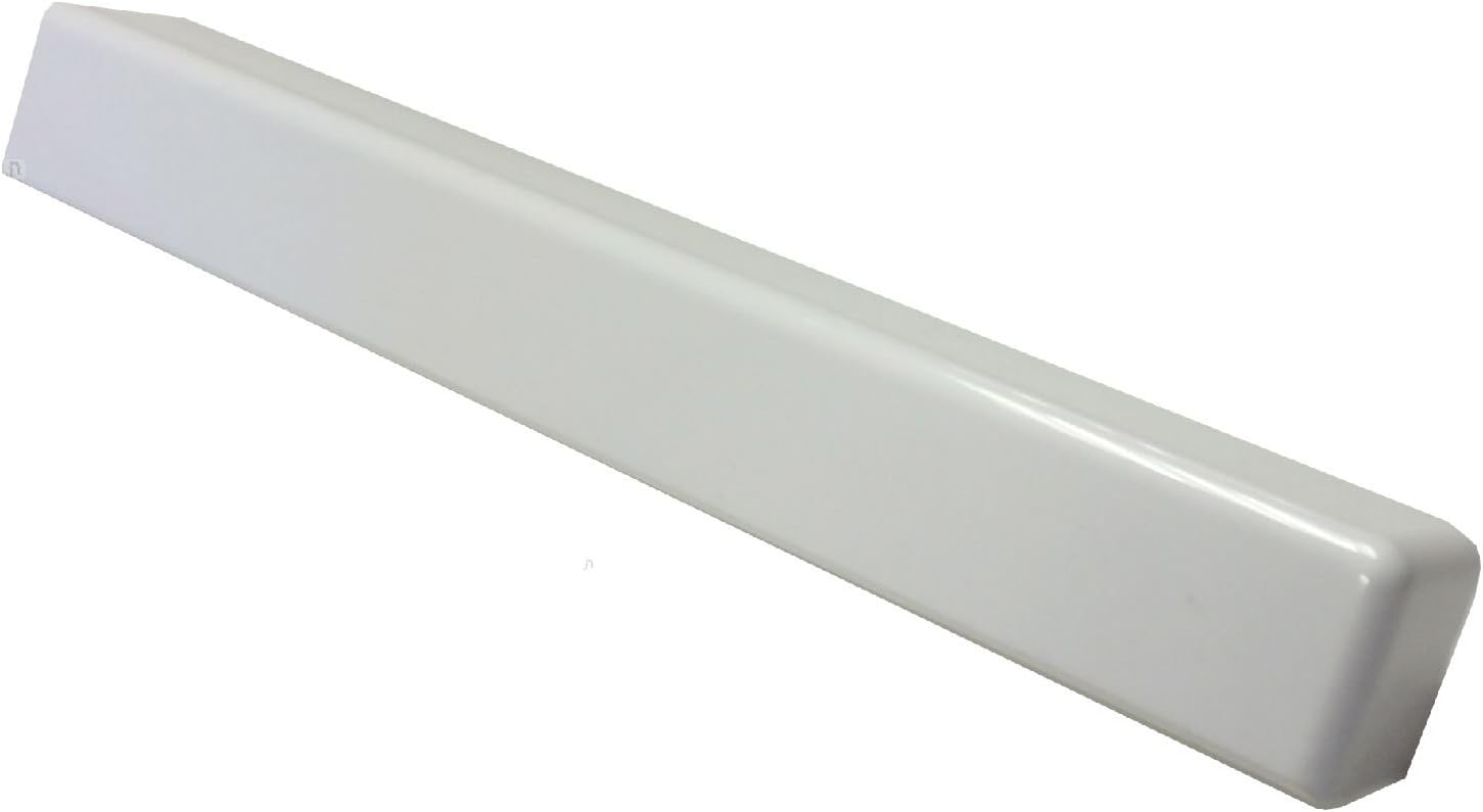 White Fascia Board 90° External Corner Trim for Flat PVC-u Plastic Roof ...