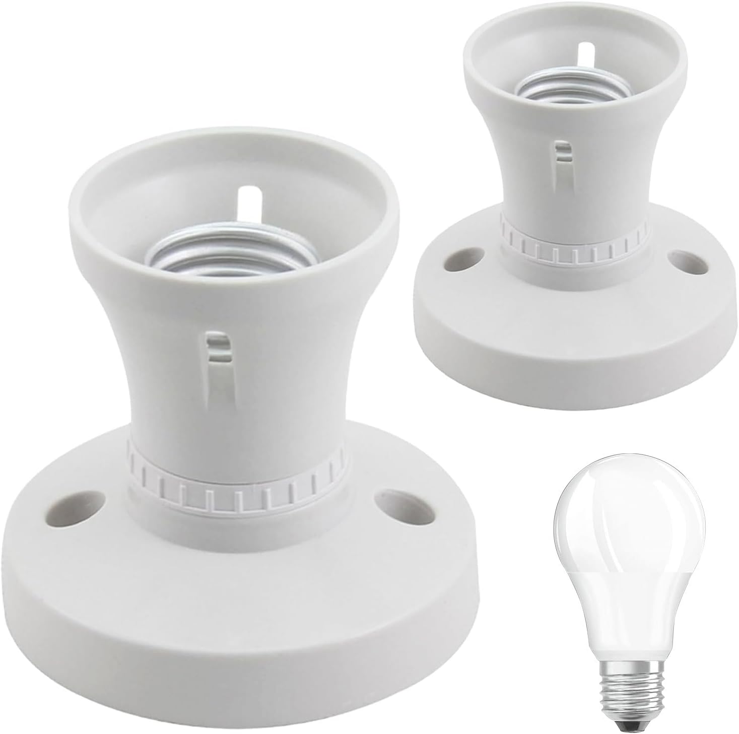 Raheem E27 Lamp Base Socket Converter, E27 Light Straight Bulb Holder ...