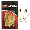 100 Safety Pins GOLD Small Mini Pins 18mm Brass Metal Sewing Art Craft ...
