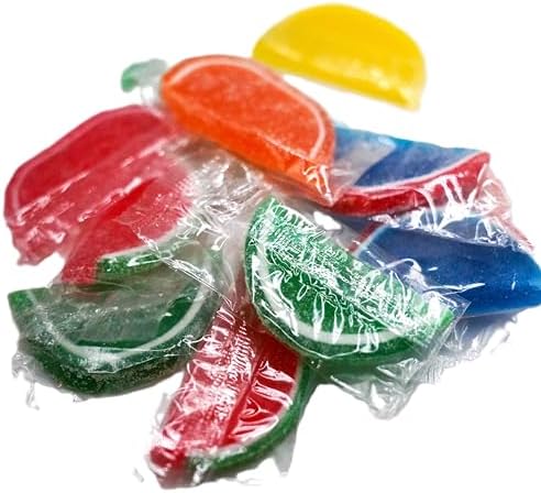 Amazon.com : Assorted Wrapped Fruit Gel Slices - 1 lb of Orange ...